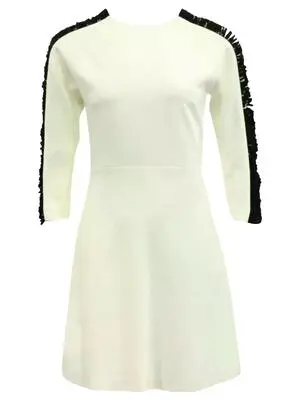 Sandro Frill-sleeve Shift Mini Dress - White | White